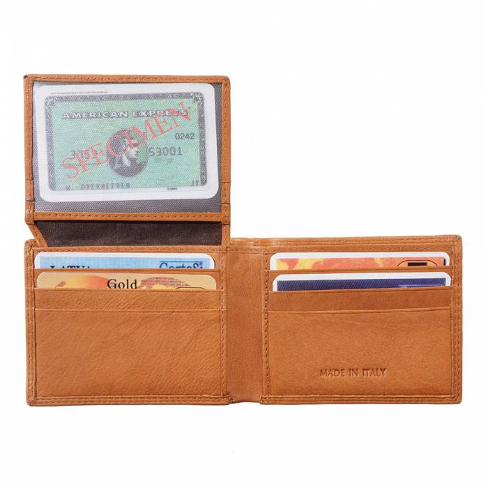 Slim Bi-Fold Wallet with Flip-up Flap – Cobblestone Shoppes